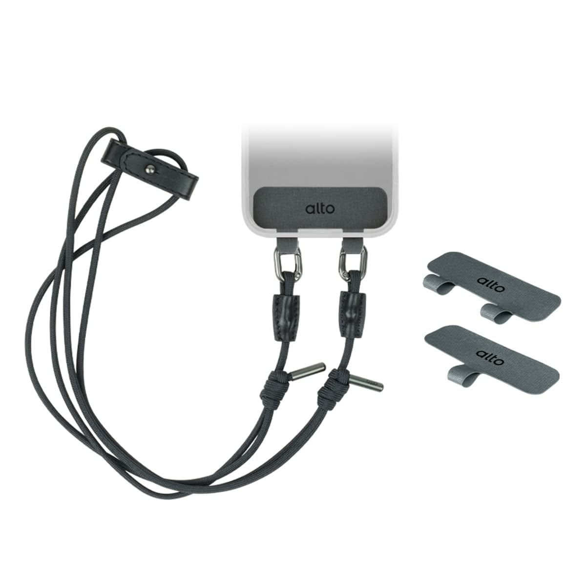 alto Crossbody Phone Lanyard: detachable patch, nylon strap with ...