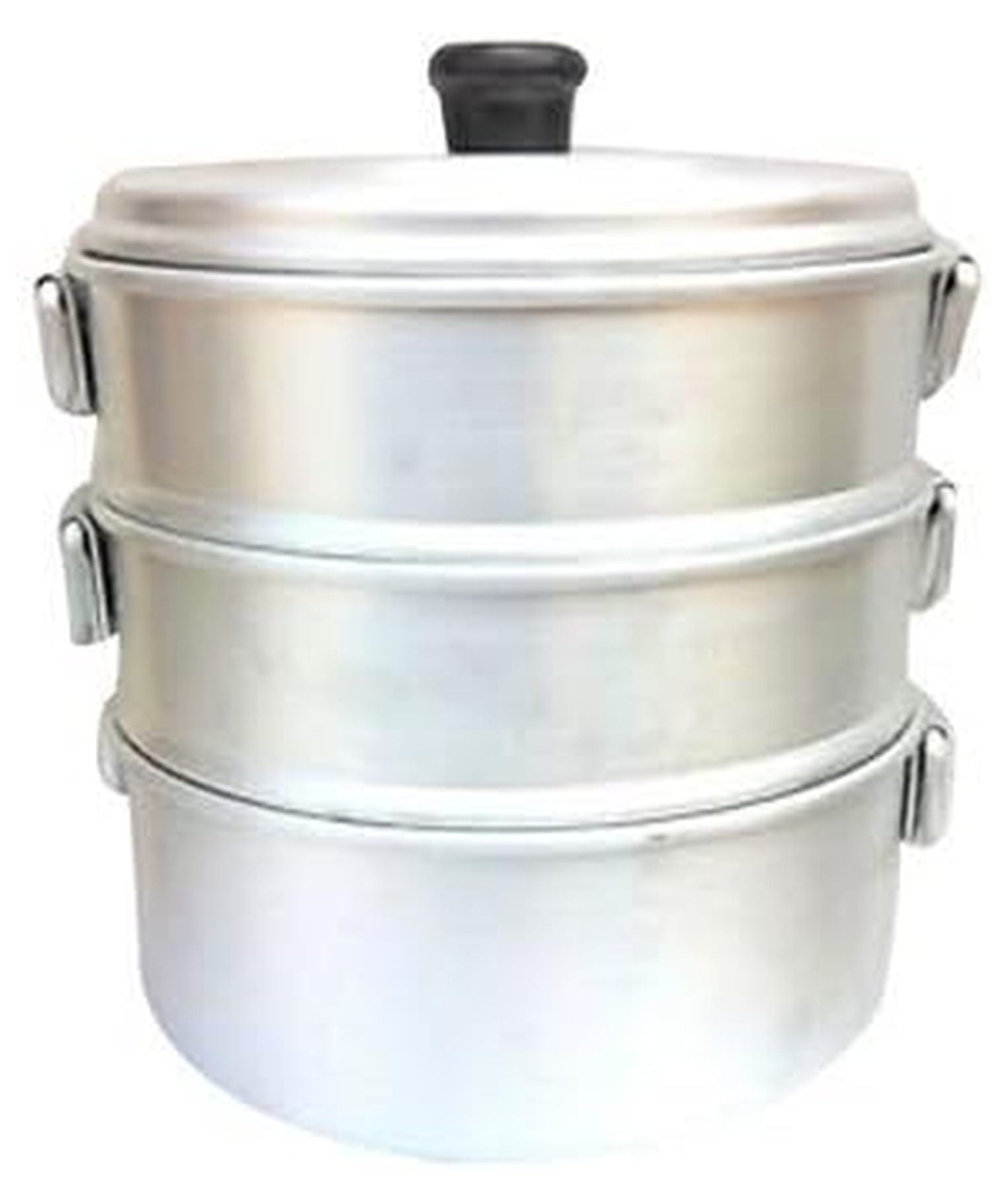 aluminium momos steamer,no 10,capacity 2.735 litrs, having three tier ...