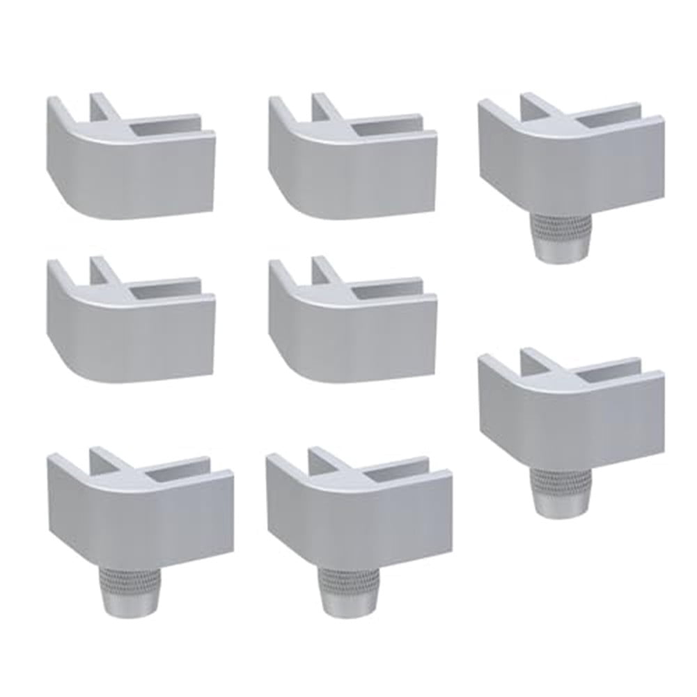 Aluminum Alloy Glass Clamp ,7 To 8Mm Glass, 8-Piece Glass Non-Slip Base ...