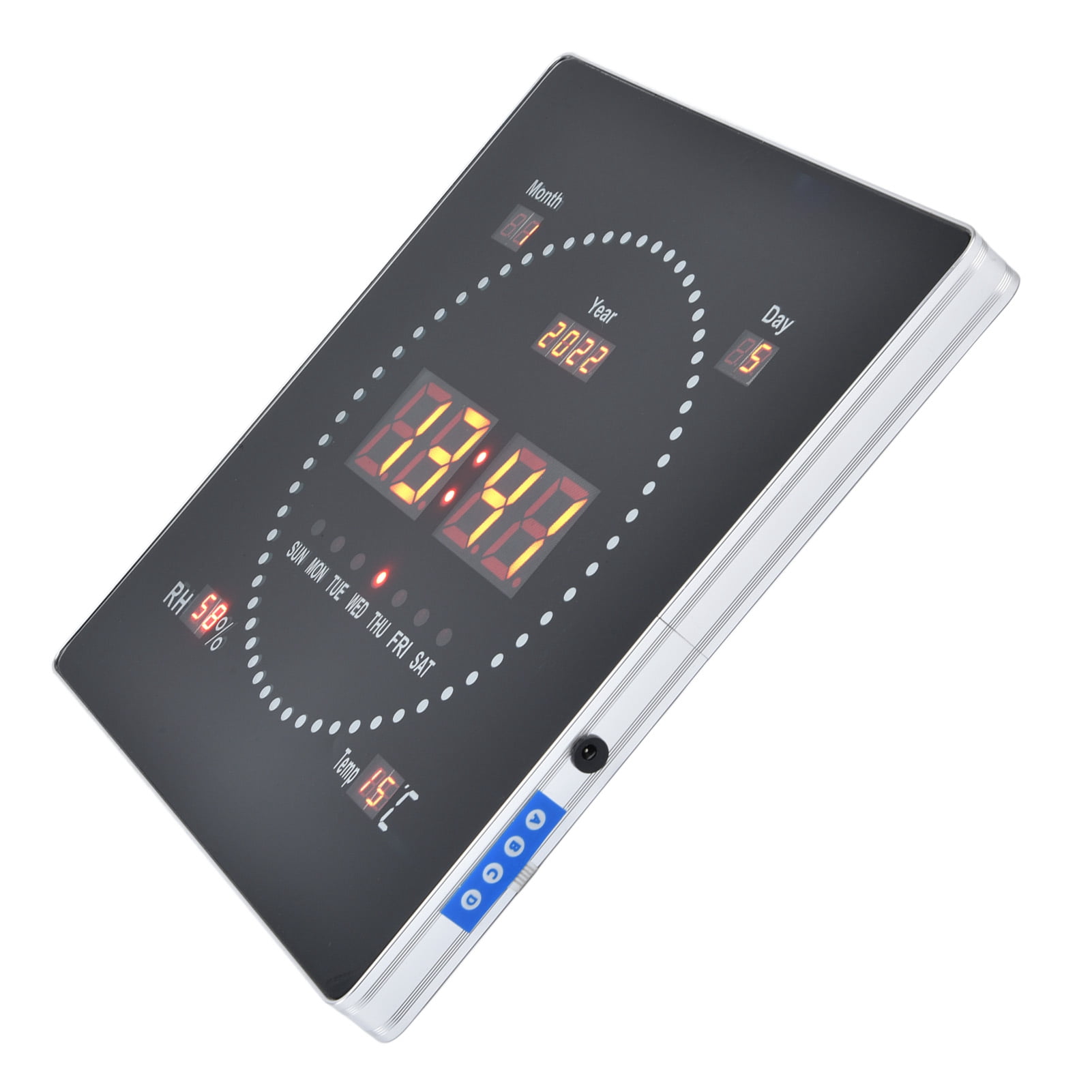 aluminum alloy +plastic digital wall clock, 100-240v large LED wall ...