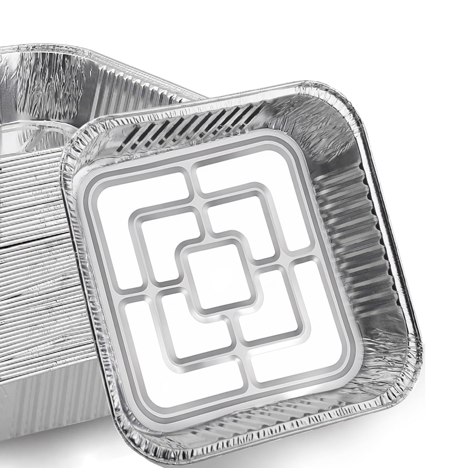 Behome 30 Pack Aluminum Pans, 8x8 Square Disposable Aluminum Baking ...