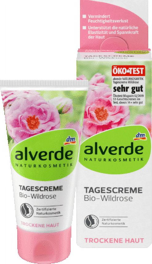alverde NATURAL COSMETICS Day cream organic wild rose, 50 ml - Walmart.com