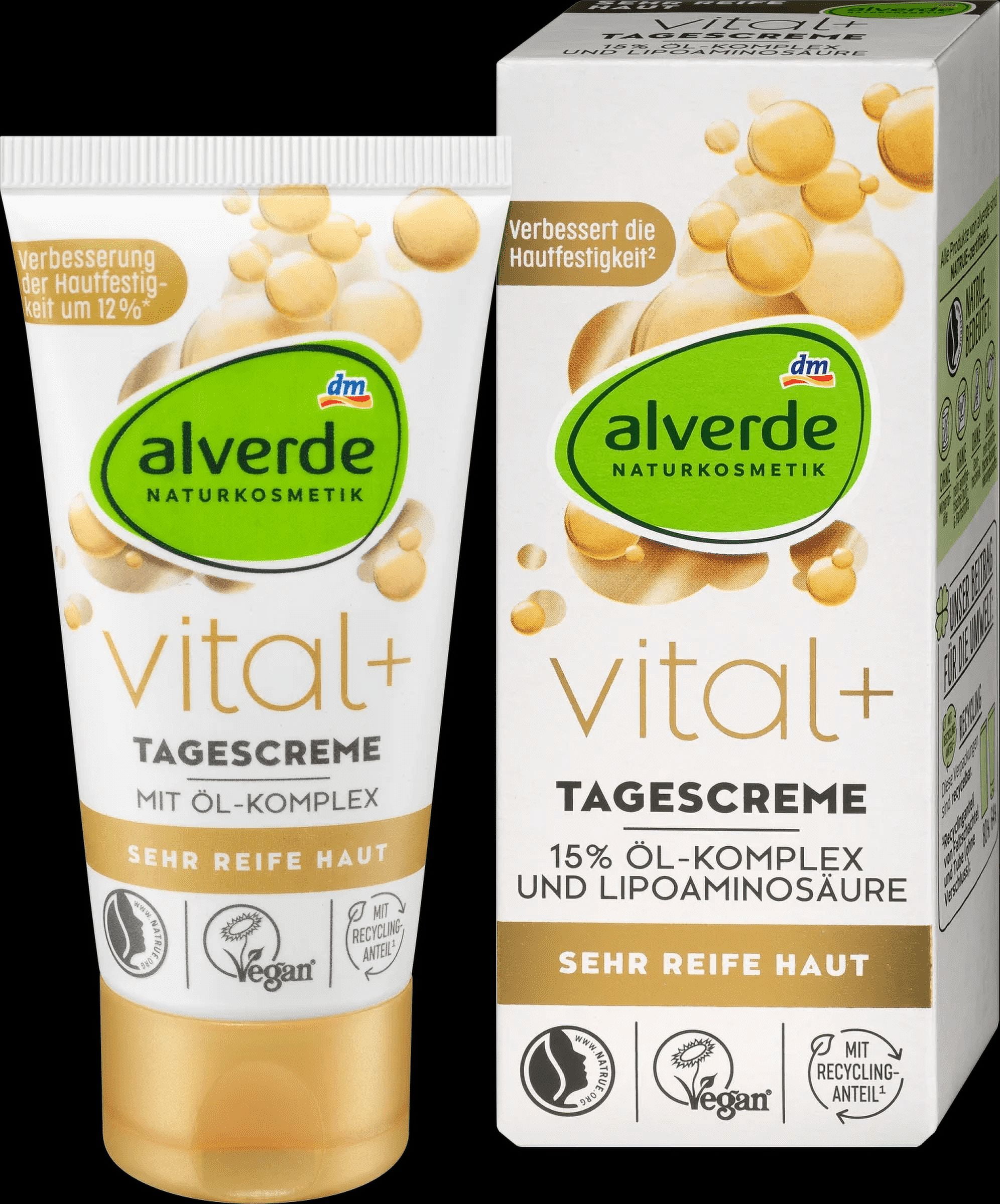 alverde NATURAL COSMETICS Vital+ Facial Cream, 50 ml – Revitalizing Skincare for Radiant Skin ...