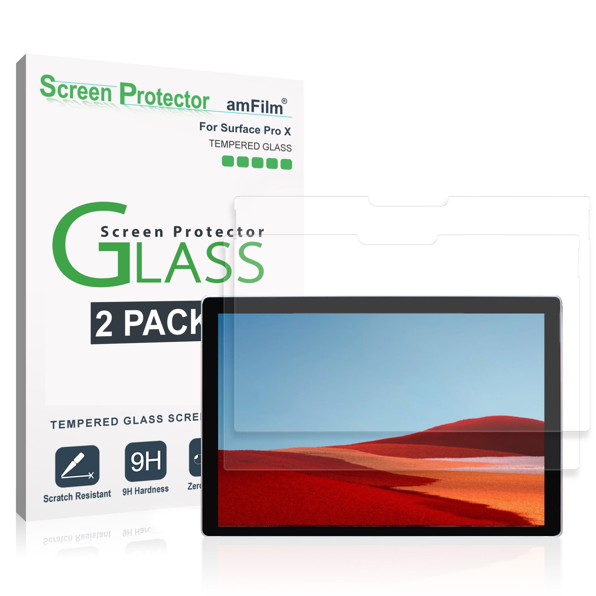 amFilm (2 Pack) Tempered Glass Screen Protector Compatible with ...