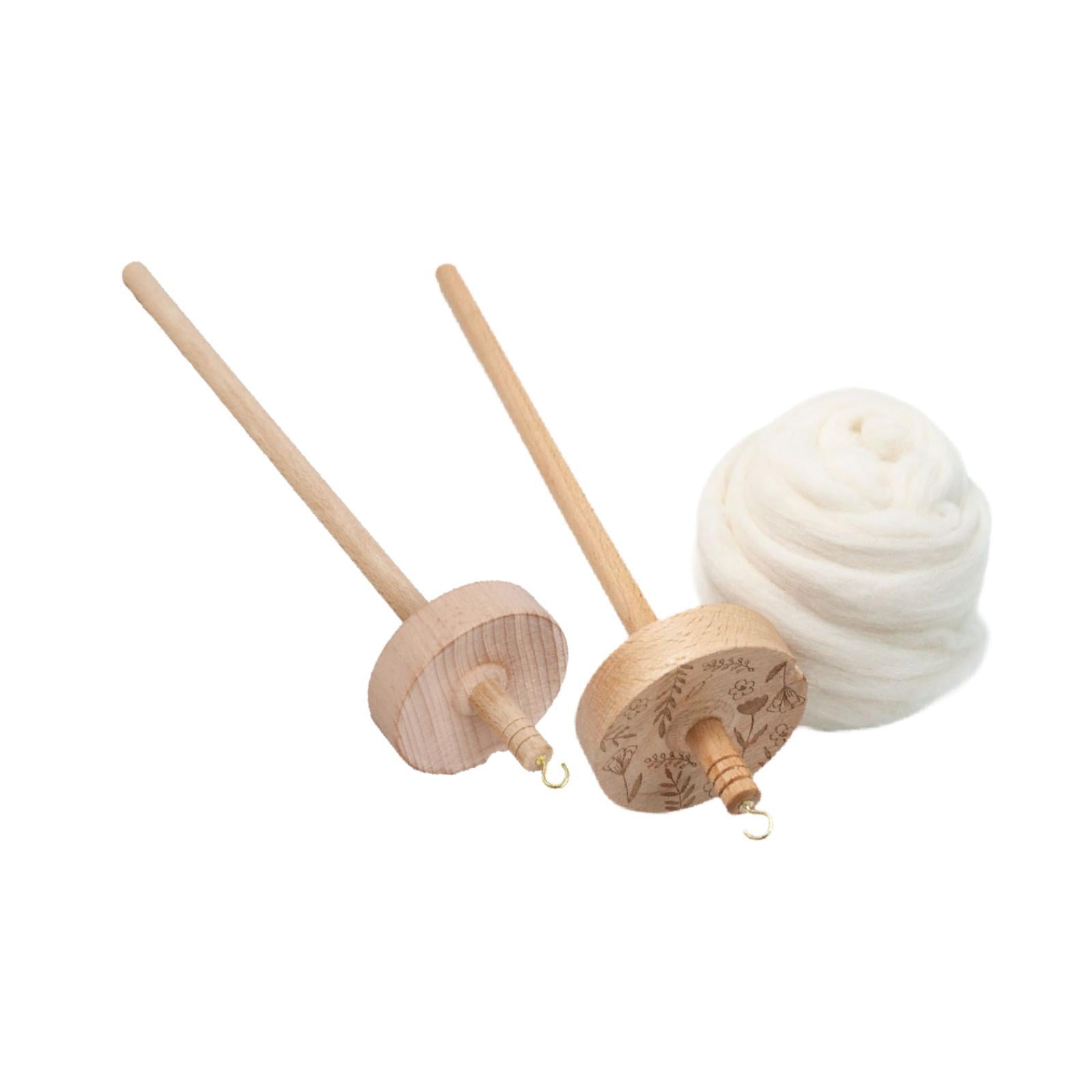 amagogo 2 Pieces Drop Spindle Top Whorl Yarn for Crochet Pom Pom's ...