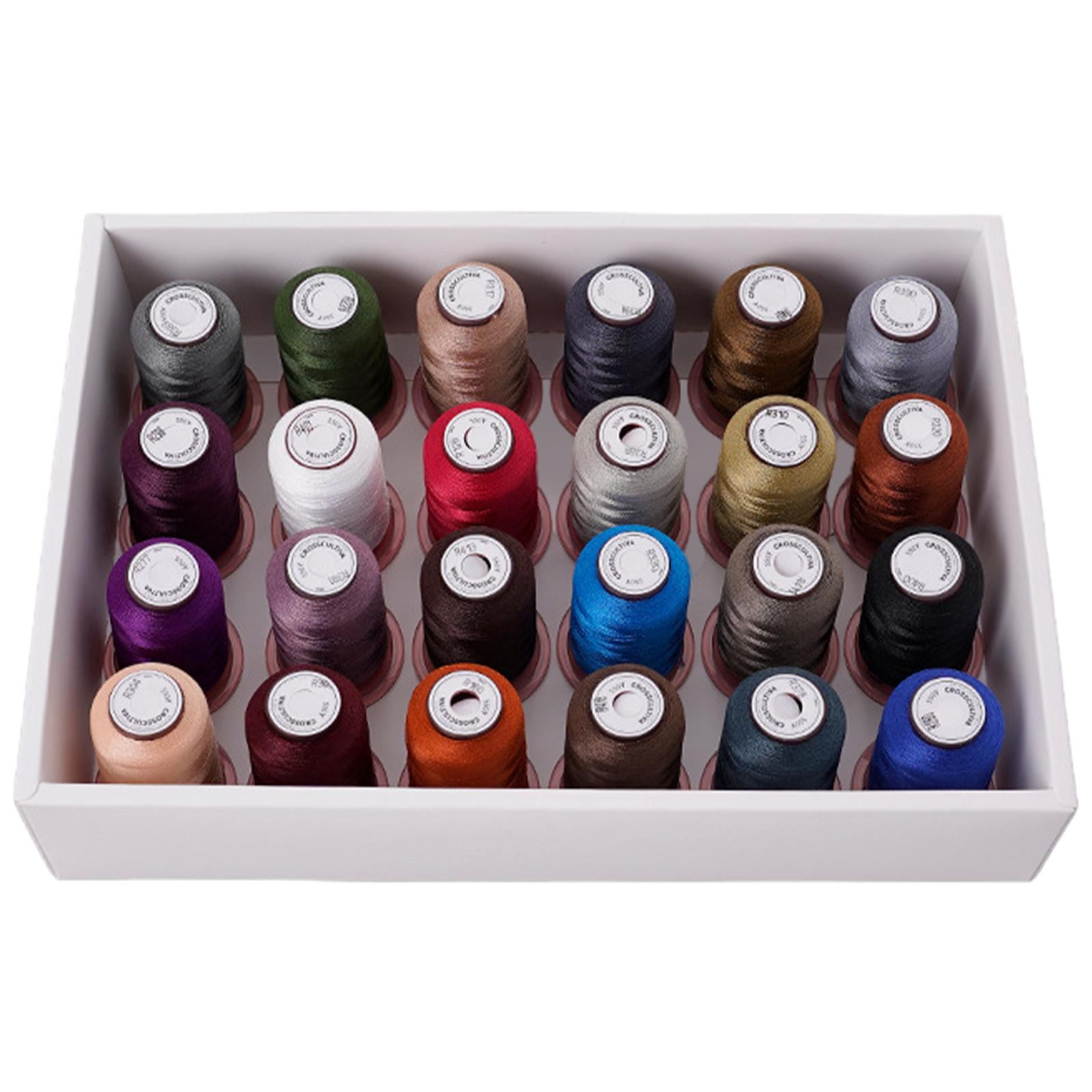amagogo 24 Assorted Colors Embroidery Thread 550Y Durable Handmade ...