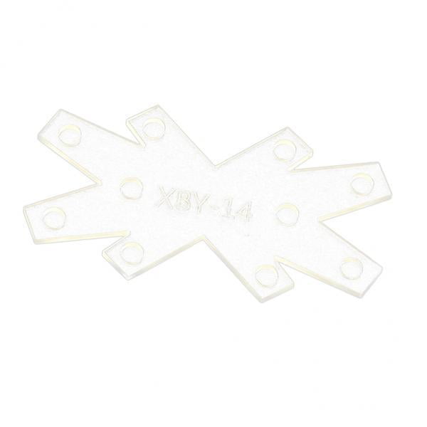 amagogo 4xKeyring Key Chain Acrylic Leather Craft Pattern Stencil ...