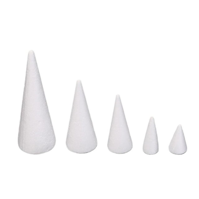 amagogo 5 Pieces Craft Foam Cones Christmas Tree Cake Topper ...