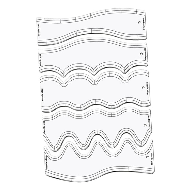 amagogo 5Pcs Quilting Rulers Quilting Templates Shapes Quilting ...