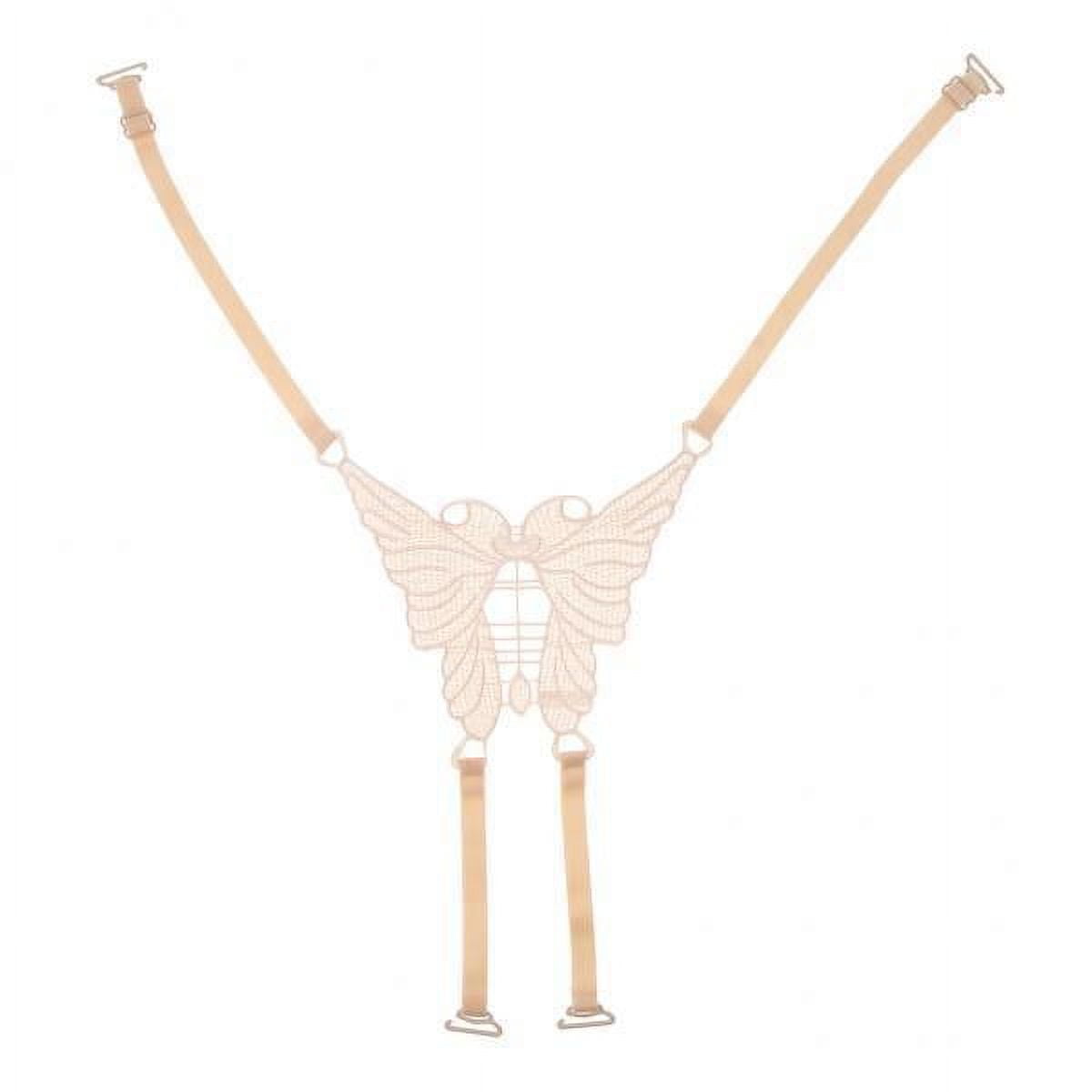 amagogo 5xAdjustable Butterfly Bra Shoulder Back Converter Straps Beige ...