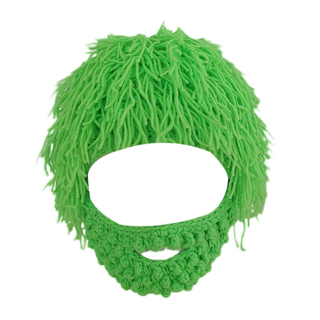 amagogo Knitted Hat Beard Hat Headgear Comfortable Winter Cold Cap Knit ...