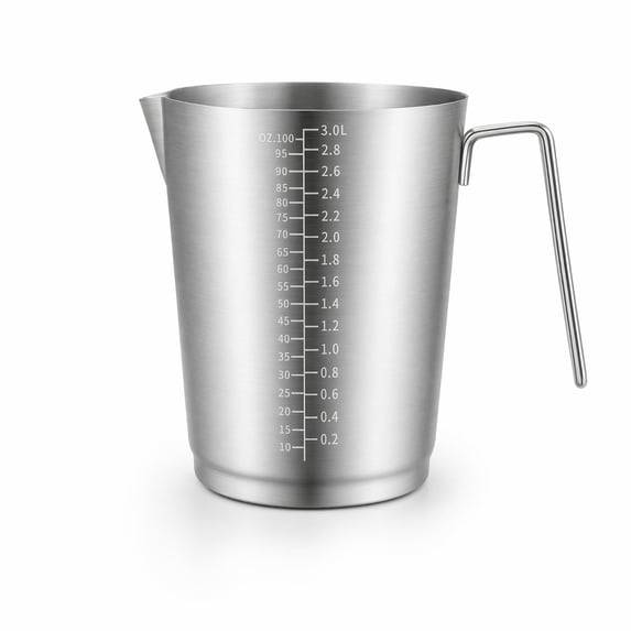 amagogo Liquid Pitcher Measuring Cup Measuring Jug 304 Stainless Steel ...