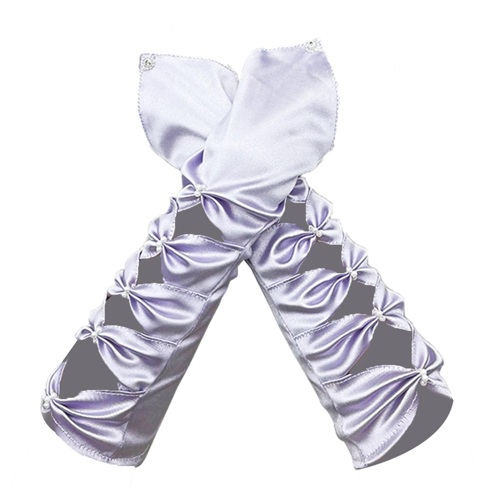 amagogo Long Opera Party Gloves Fingerless Gloves Opera Length Gloves ...