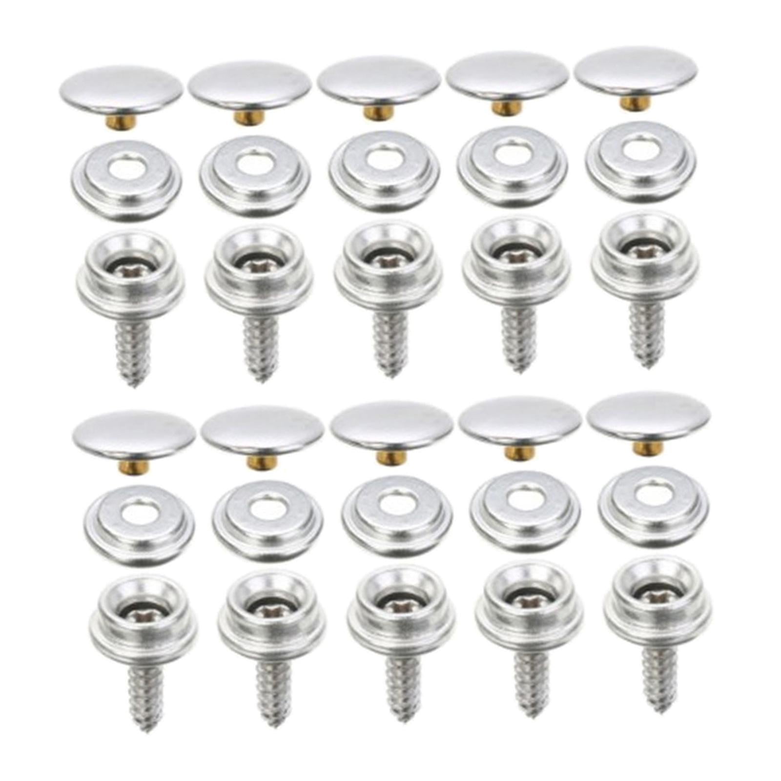 amagogo Metal Snaps Buttons Jeans Jackets Sturdy Leather Snap Fasteners ...