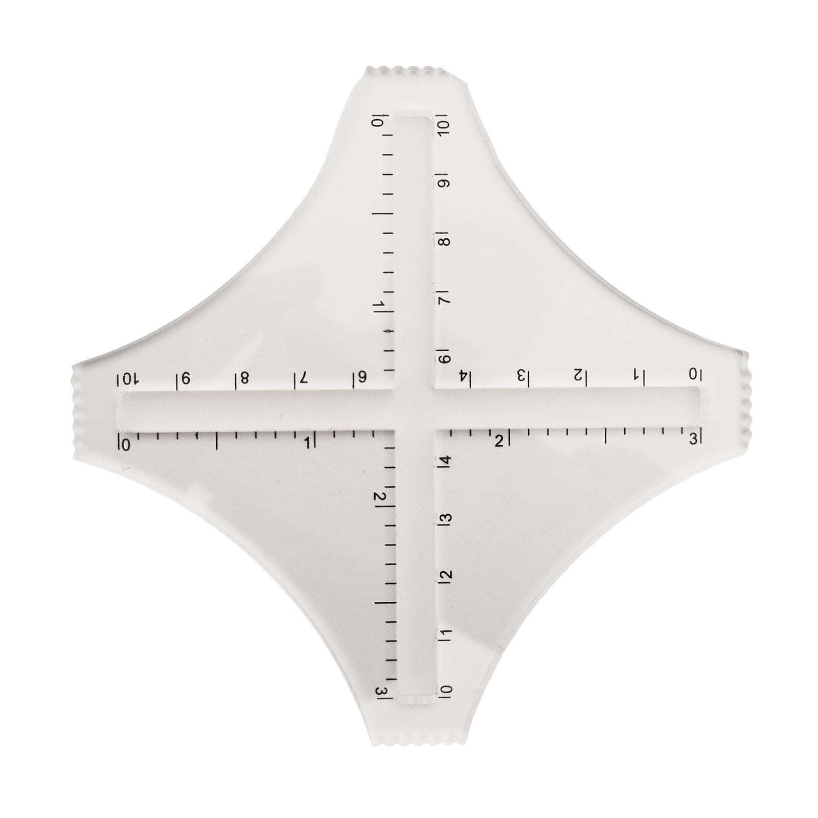 amagogo PVC Transparent Density Ruler Craft DIY Knitting Tools for ...