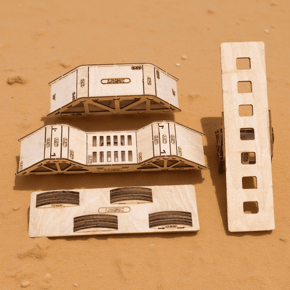 amagogo RC Wooden Bridge Snap-Fit Design Toy Accessory Tool-Free ...