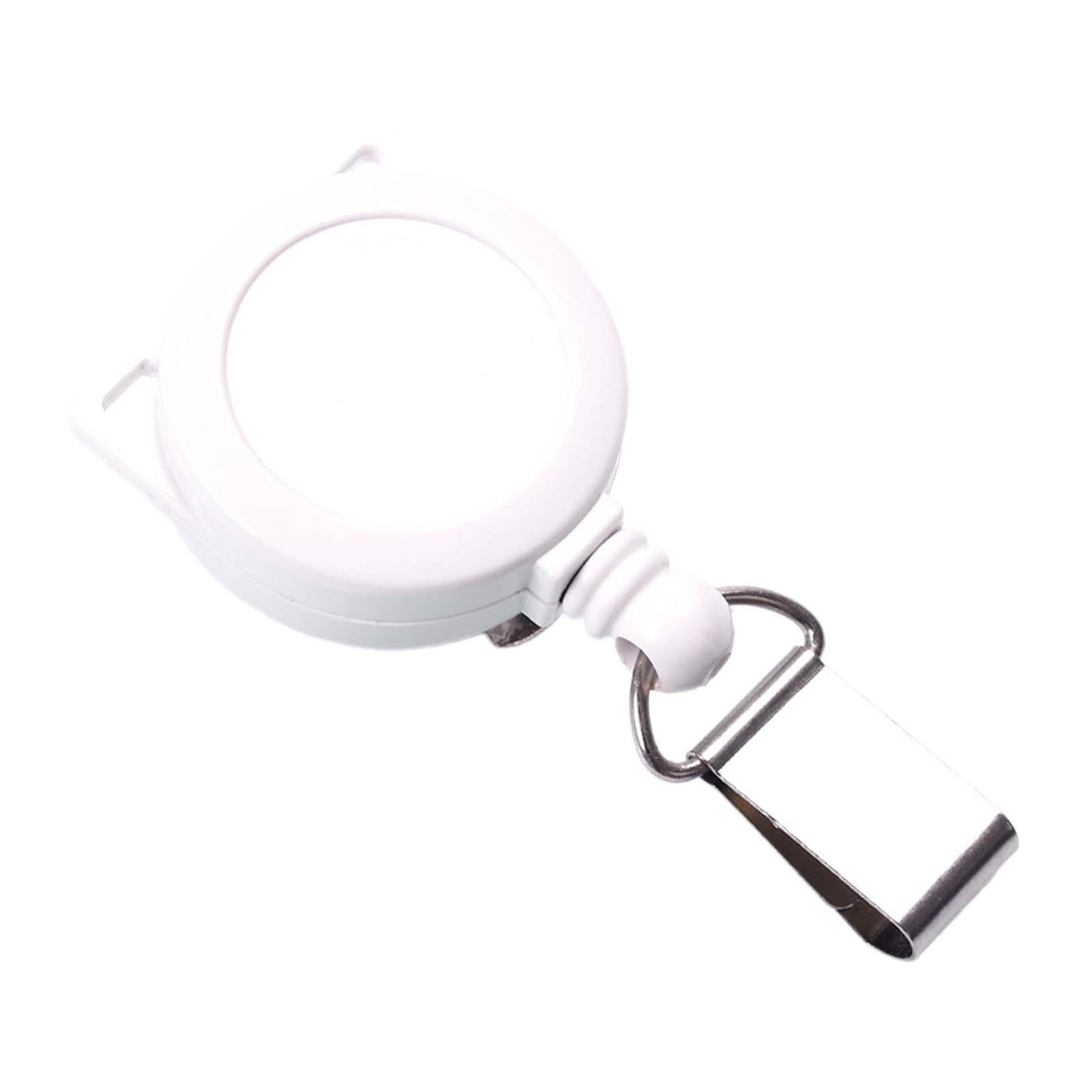 amagogo Retractable ID Card Reel Holder with Metal Clip Hanging ID Card ...