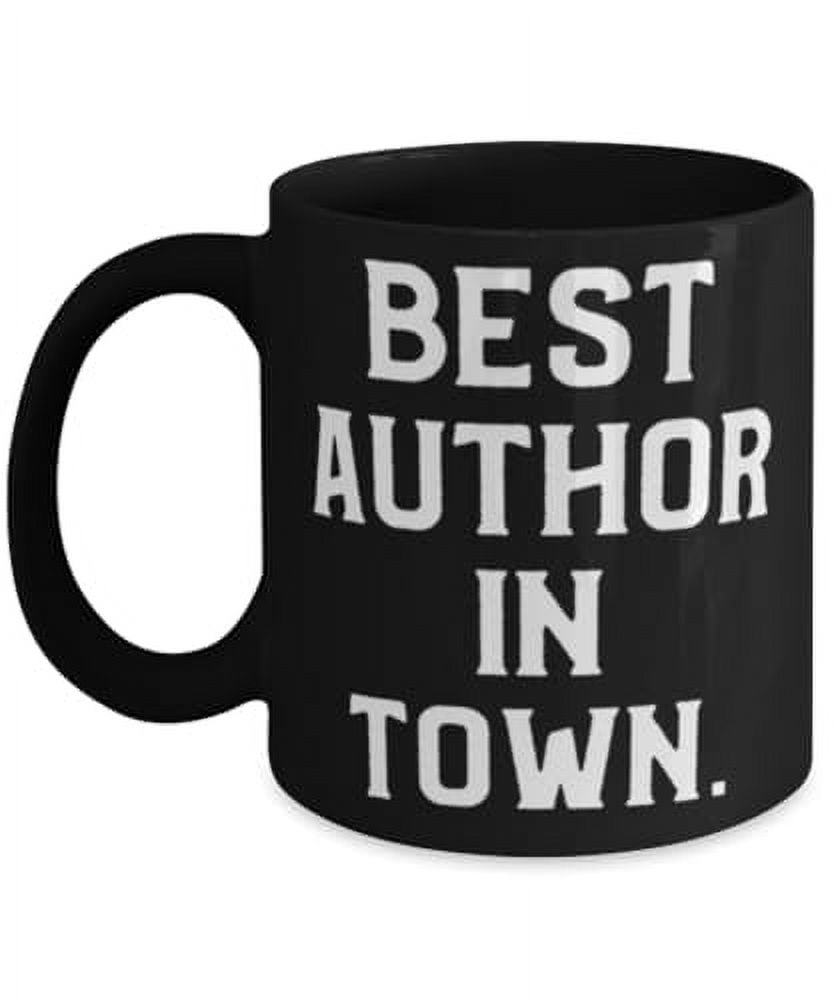 amangny Best Author in Town. 11oz Mug, Author Present From Boss, Gag ...