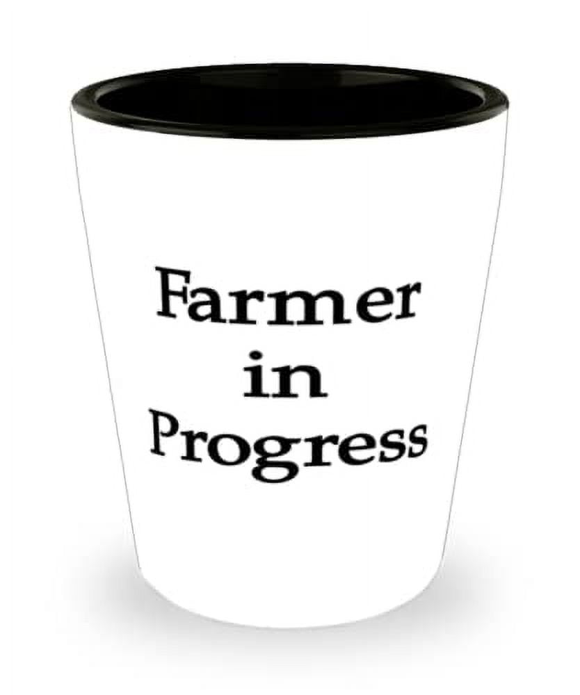 amangny Cool Farmer Gifts, Farmer in Progress, Birthday Shot Glass For ...