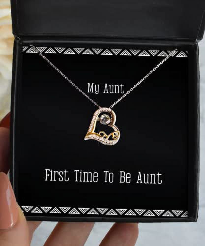 amangny Fun Aunt Gifts, First Time to Be Aunt, Inappropriate Love Dancing Necklace for from ...