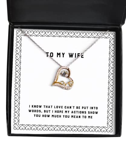 amangny Inappropriate Wife Love Dancing Necklace, I Know That Love Can ...