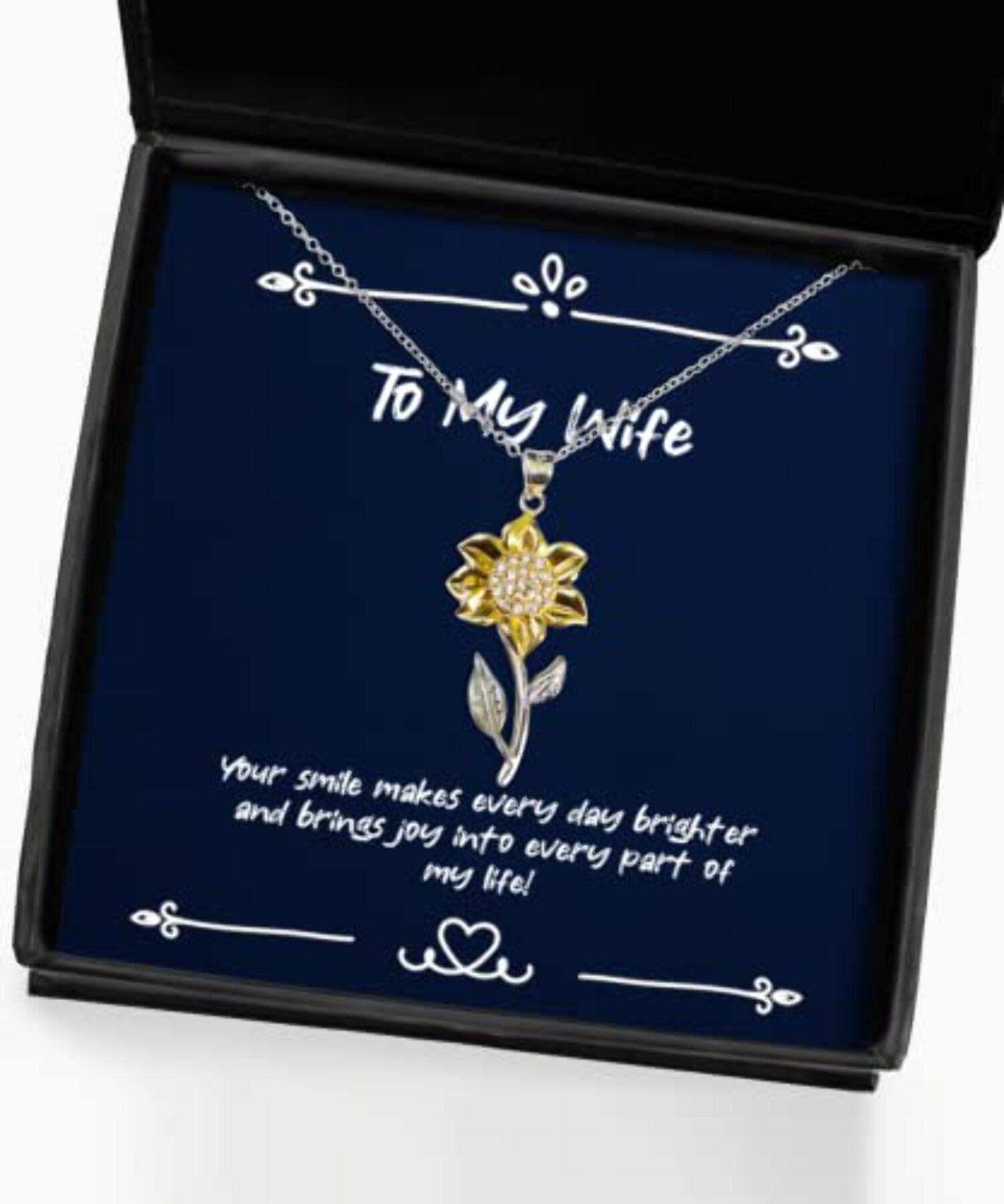 amangny Motivational Wife Gifts, Your Smile Makes Every Day Brighter ...