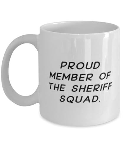 amangny PROUD MEMBER OF THE SHERIFF SQUAD. 15oz Mug, Sheriff Cup, Fun ...