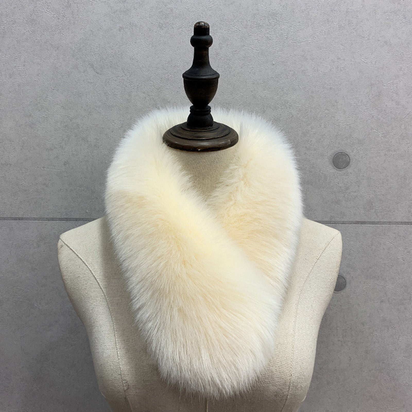 Wancir Fur Collar Scarf for Women Faux Fur Scarves Neck Shrug for Fall ...