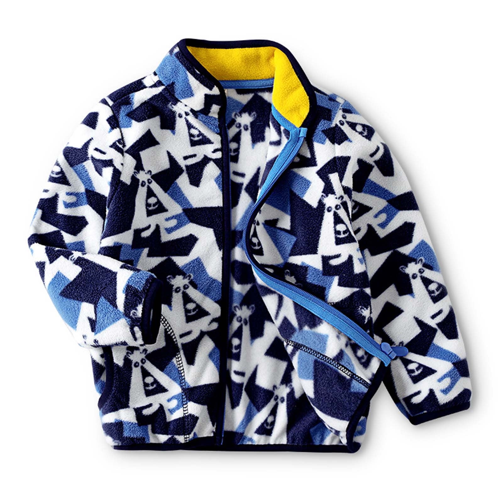 Wancir Girls Boys and Toddlers Polar Fleece Full-Zip Mock Jacket With ...