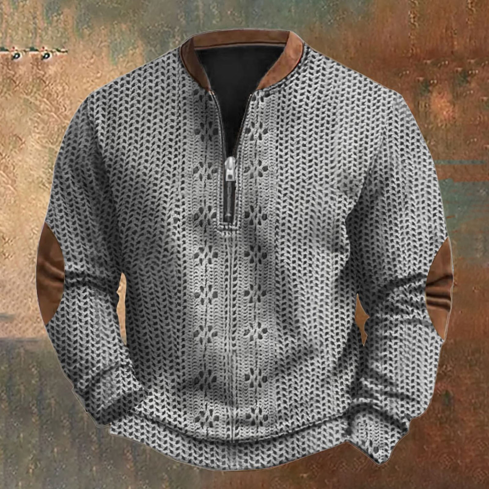 Wancir Mens Western Sweatshirts Aztec Long Sleeve 1/4 Zip Ethnic ...