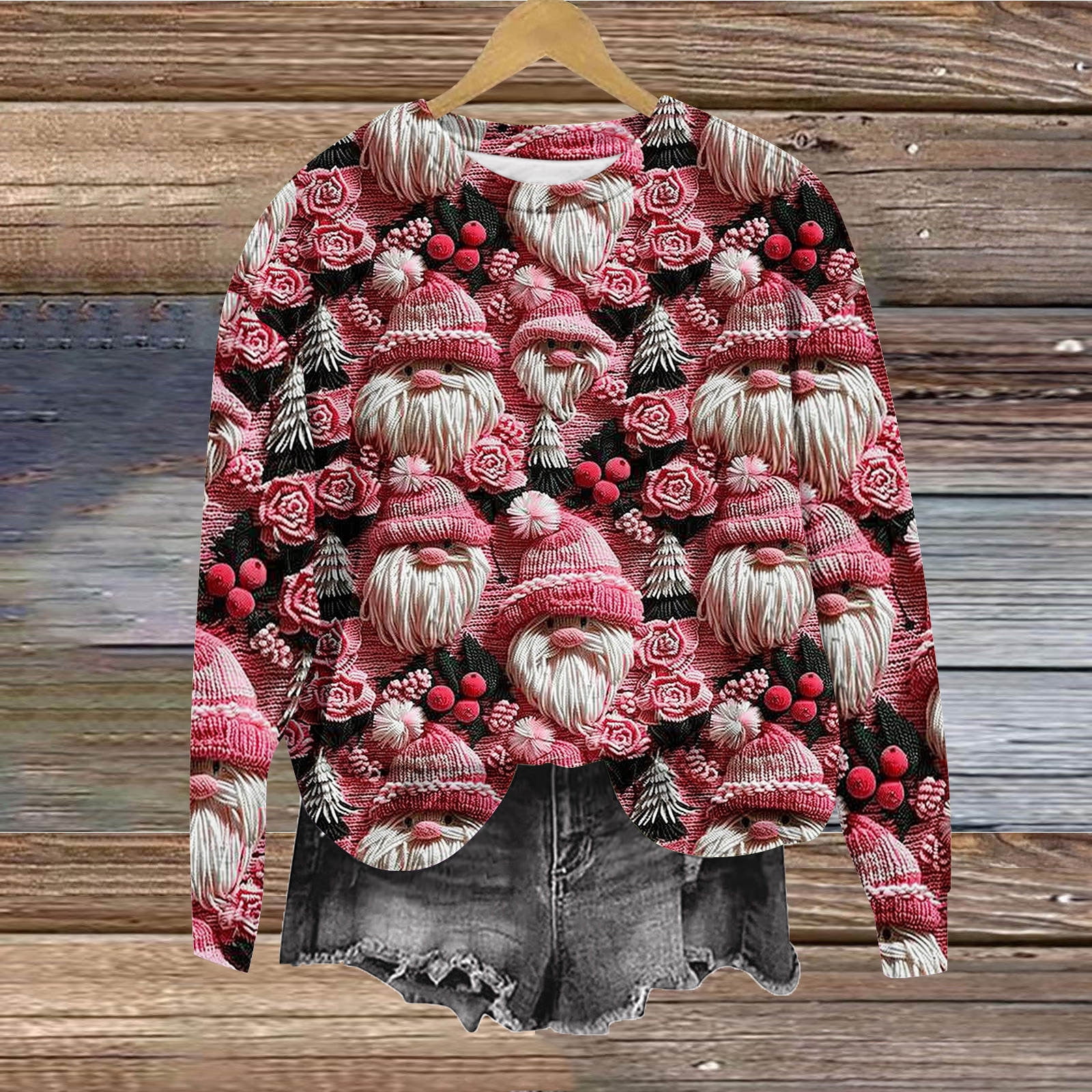 Wancir Mens/Womens Ugliest Christmas Sweatshirt 3D Unique Hilarious ...