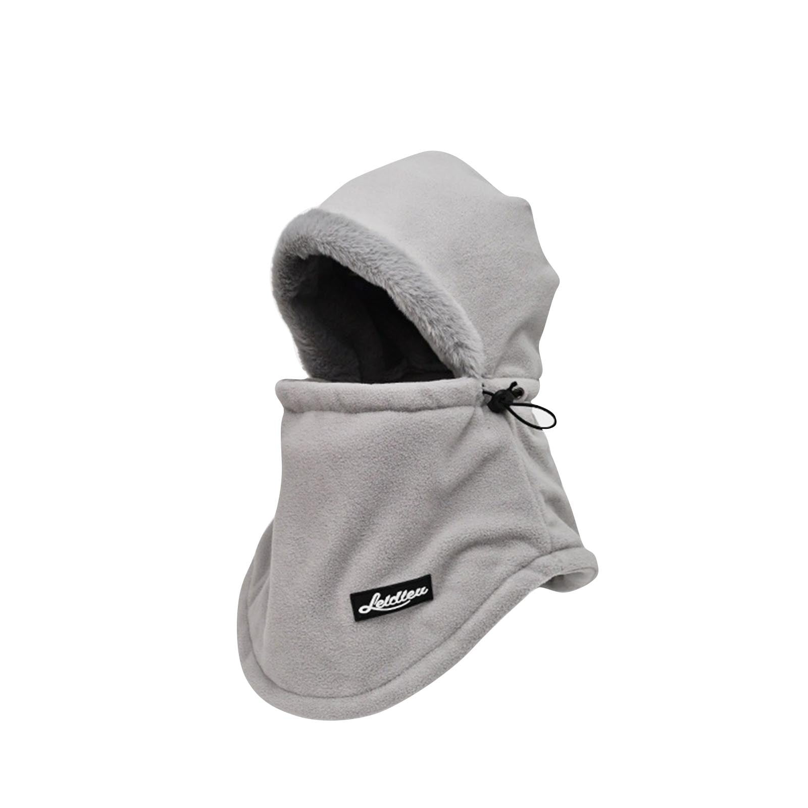 Wancir Sherpa Hood, Wind-Resistant Winter Face Mask, Fleece Ski Mask ...