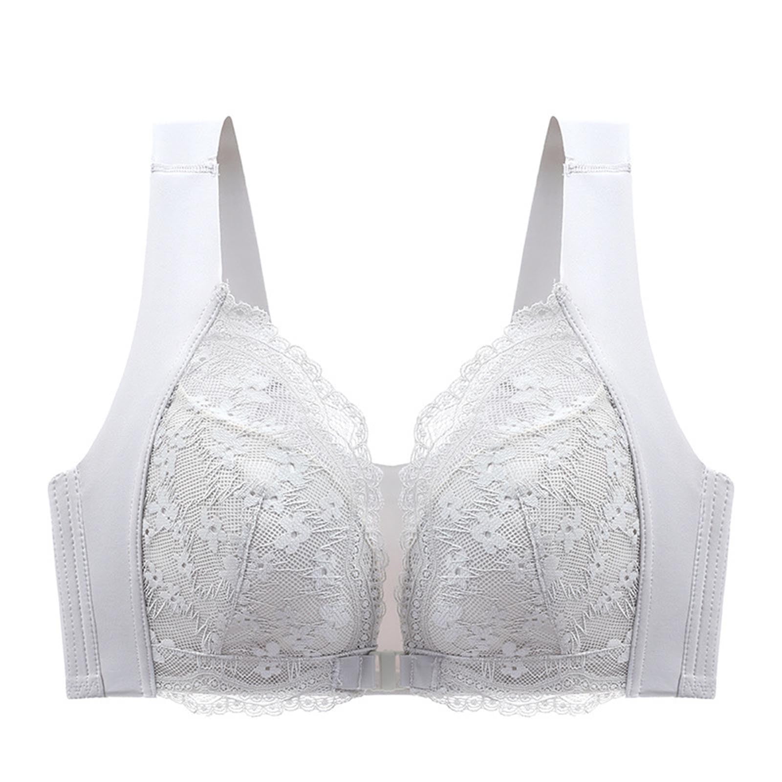 Wancir Woman's Front Button Style Sexy Lace Without Steel Rim Thin ...