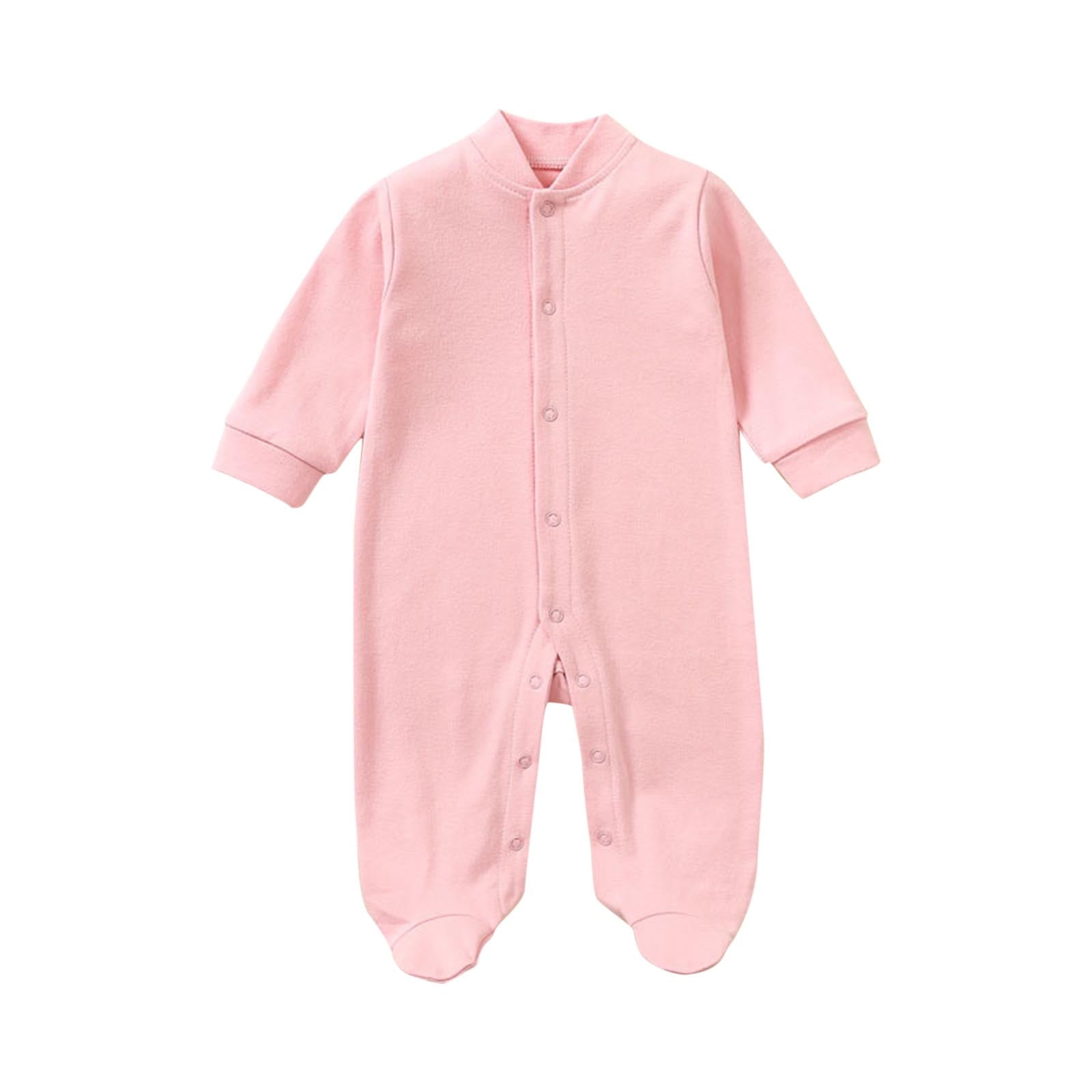 ameIAEA Baby Girl Boy Clothes Newborn Footie Romper Infant Long Sleeve ...