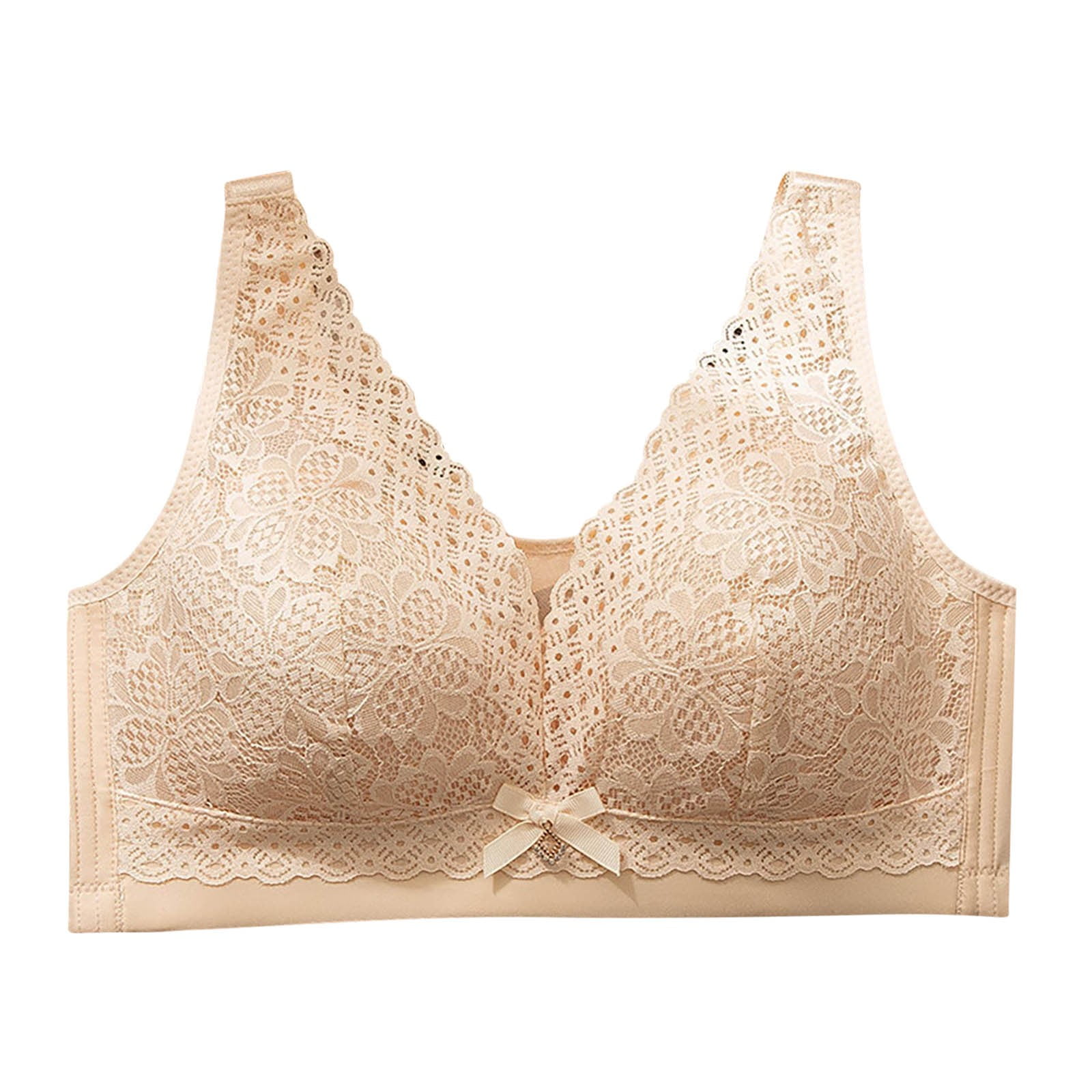 ameIAEA Comfy Bras for Women Comfort Push Up V Neck Bra Breathable Full ...