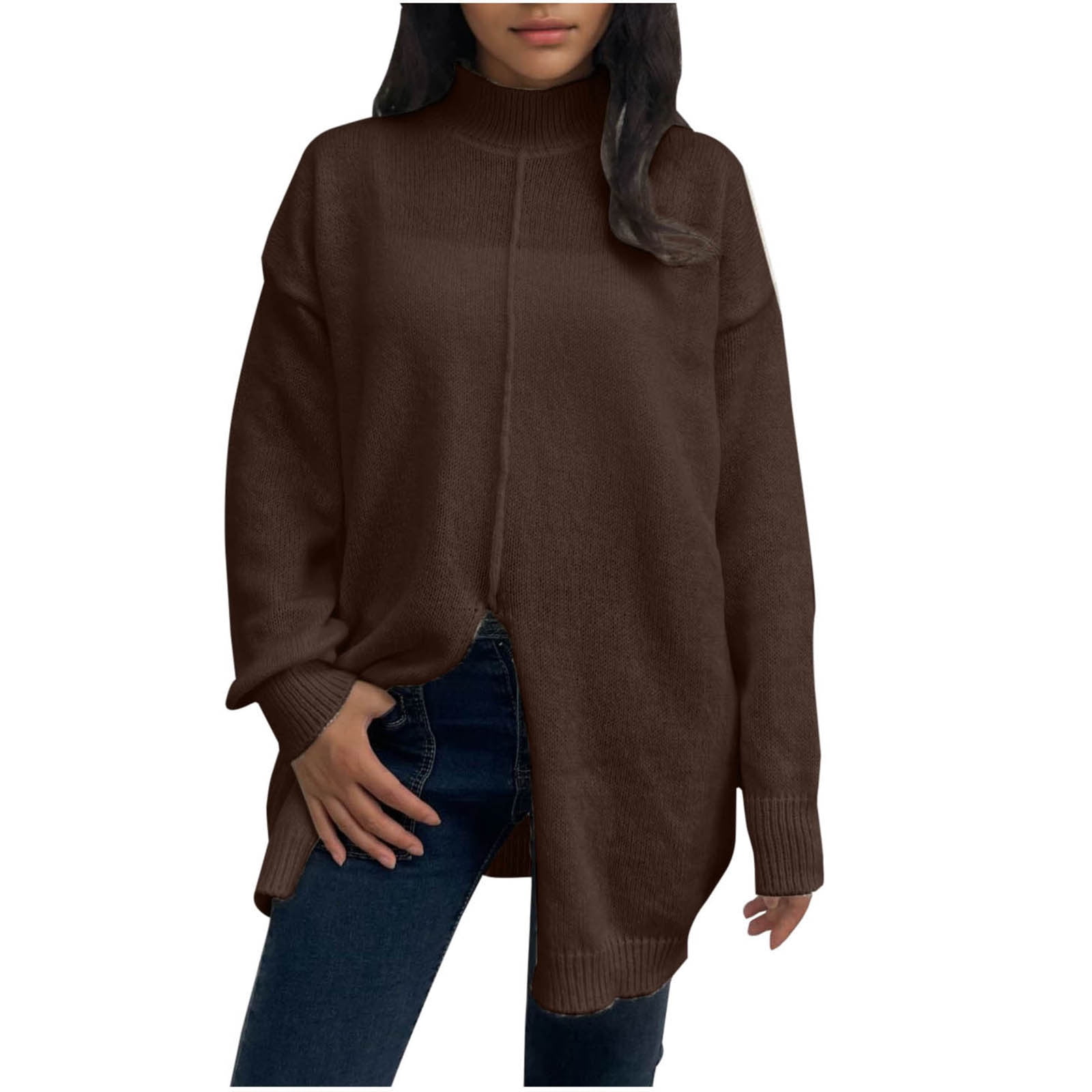 ameIAEA Fall Fashion 2024 Mock Neck Long Sleeve Sweaters for Women ...