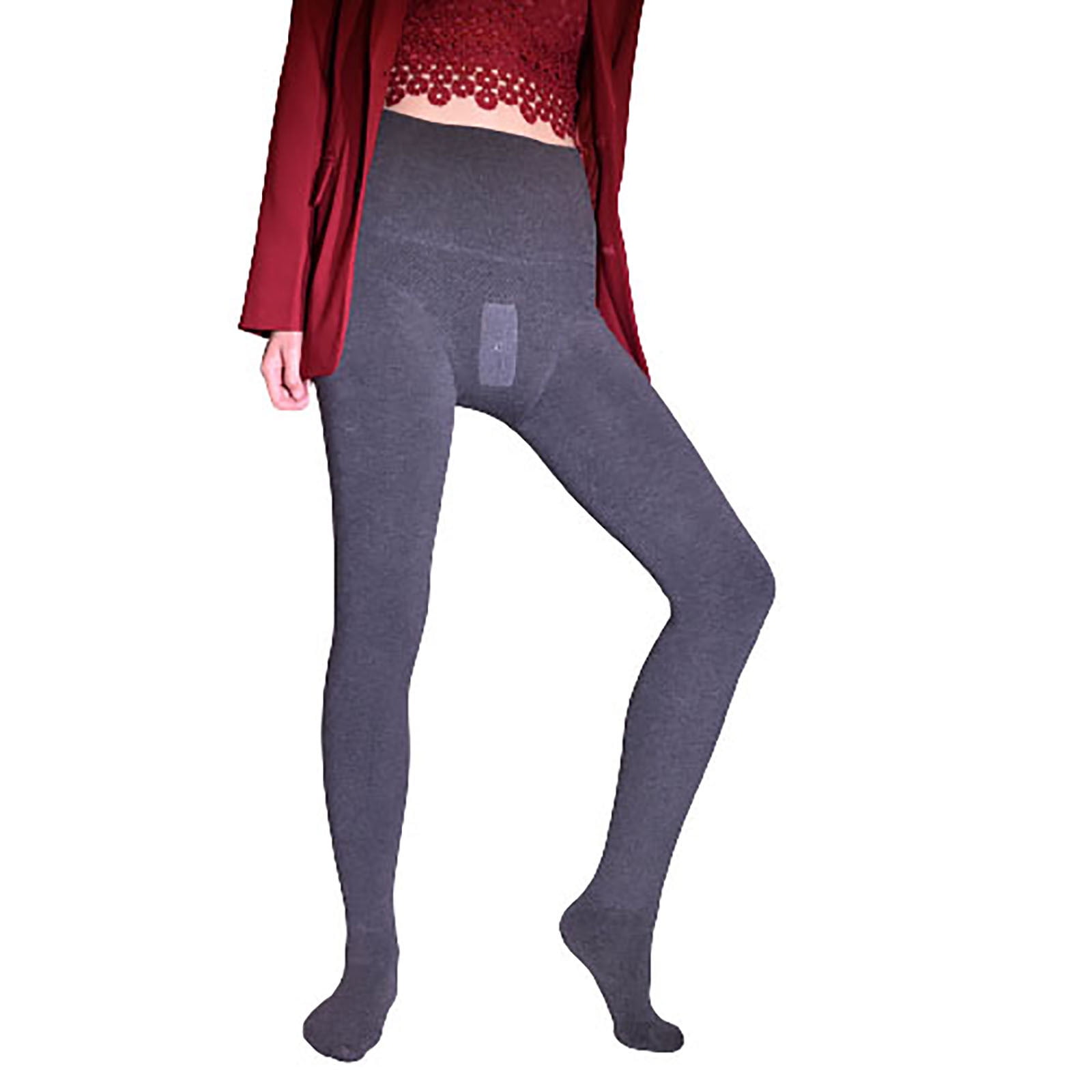 ameIAEA Fleece Lined Tights for Women High Waisted Footed Thermal ...