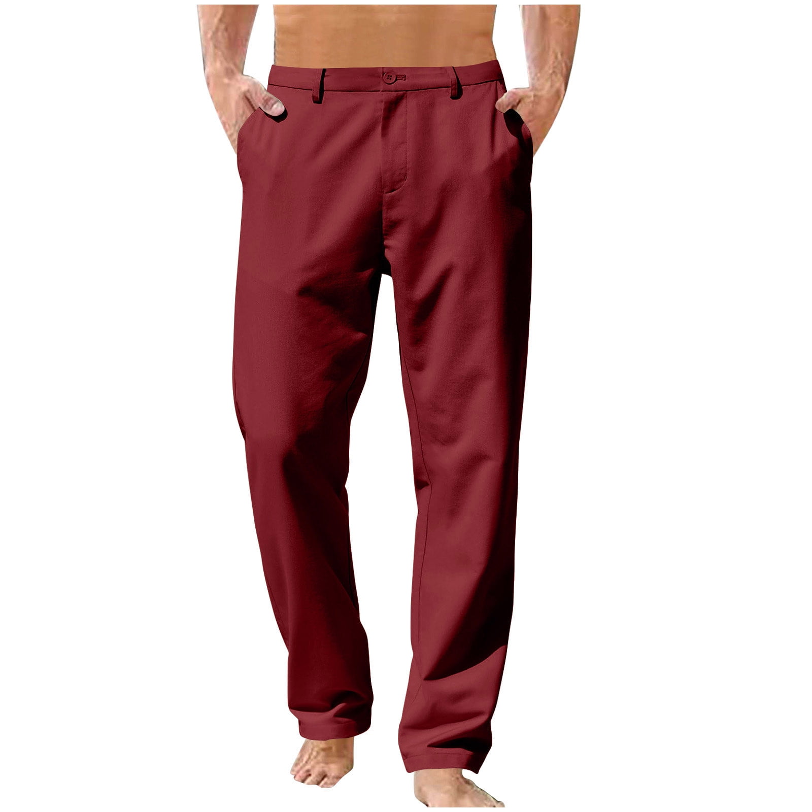 ameIAEA Formal Dress Pant for Men Business Casual Trousers Wide Leg ...