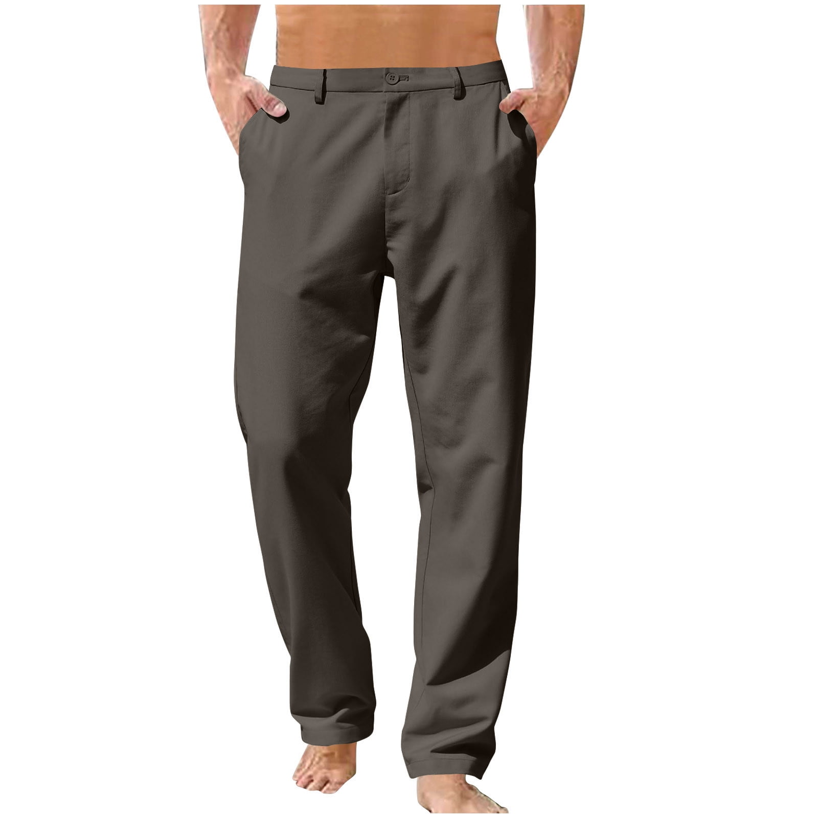 ameIAEA Formal Dress Pant for Men Business Casual Trousers Wide Leg ...
