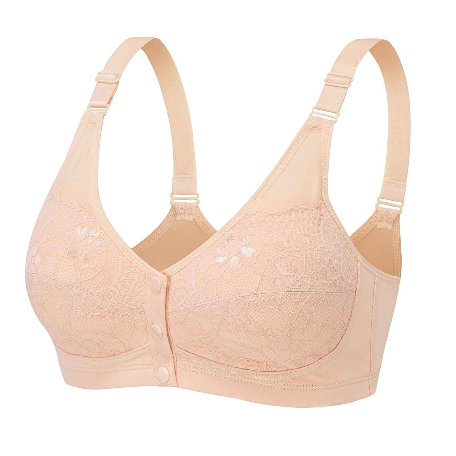 ameIAEA Front Button Bra Convenient Sports Bras Women Full Coverage ...