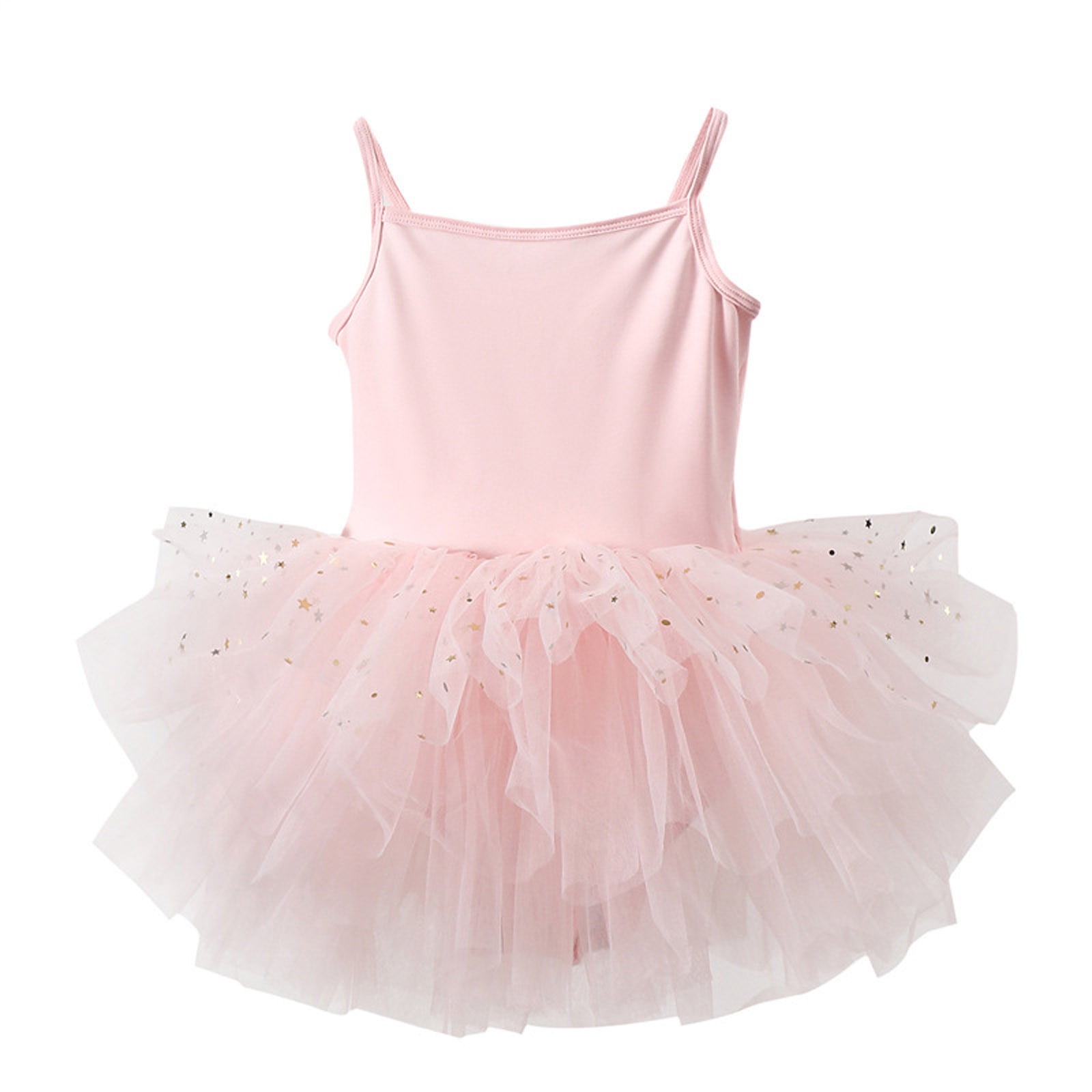ameIAEA Girls Dance Leotard Sequin Layered Tulle Dress Dancewear for ...