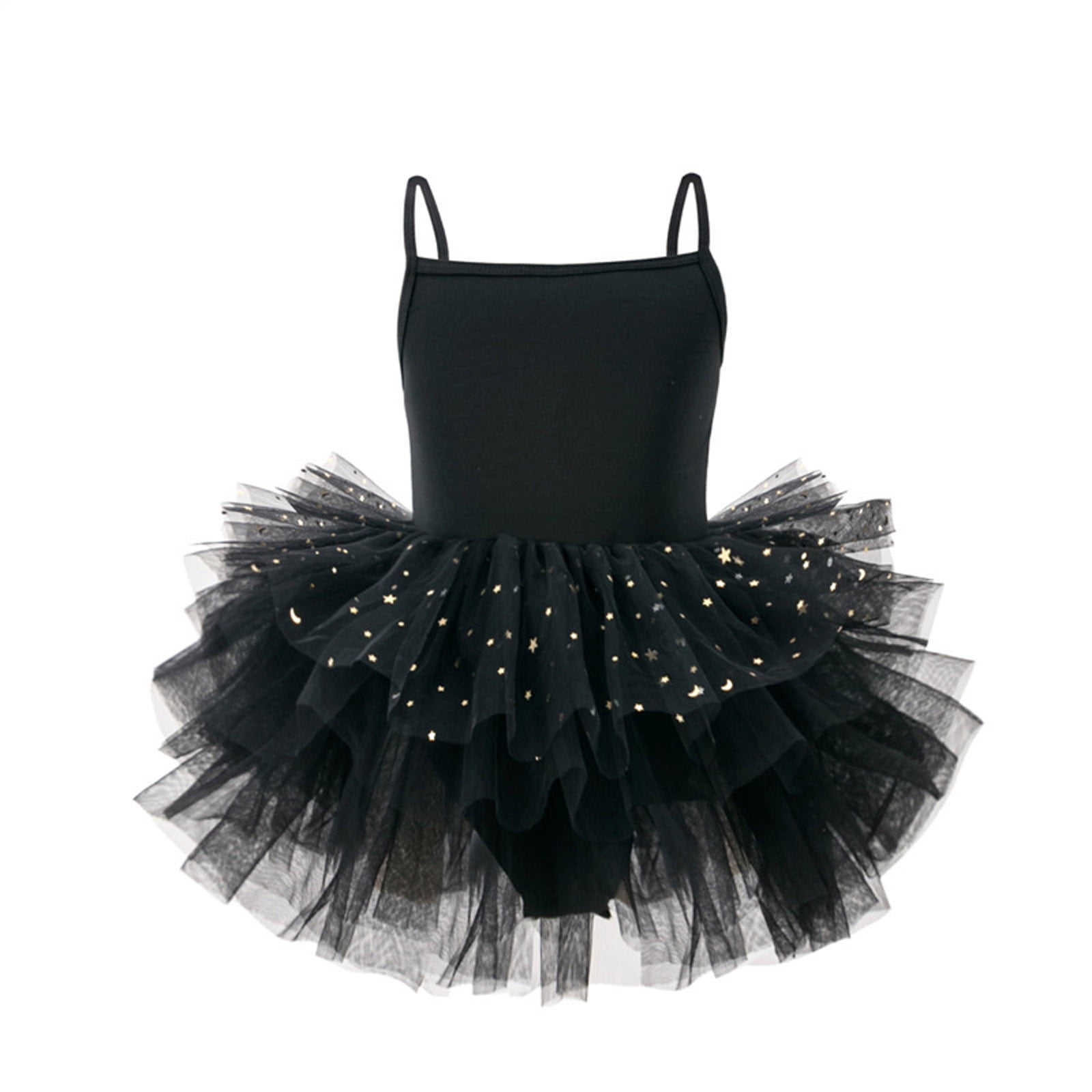 ameIAEA Girls Dance Leotard Sequin Layered Tulle Dress Dancewear for ...