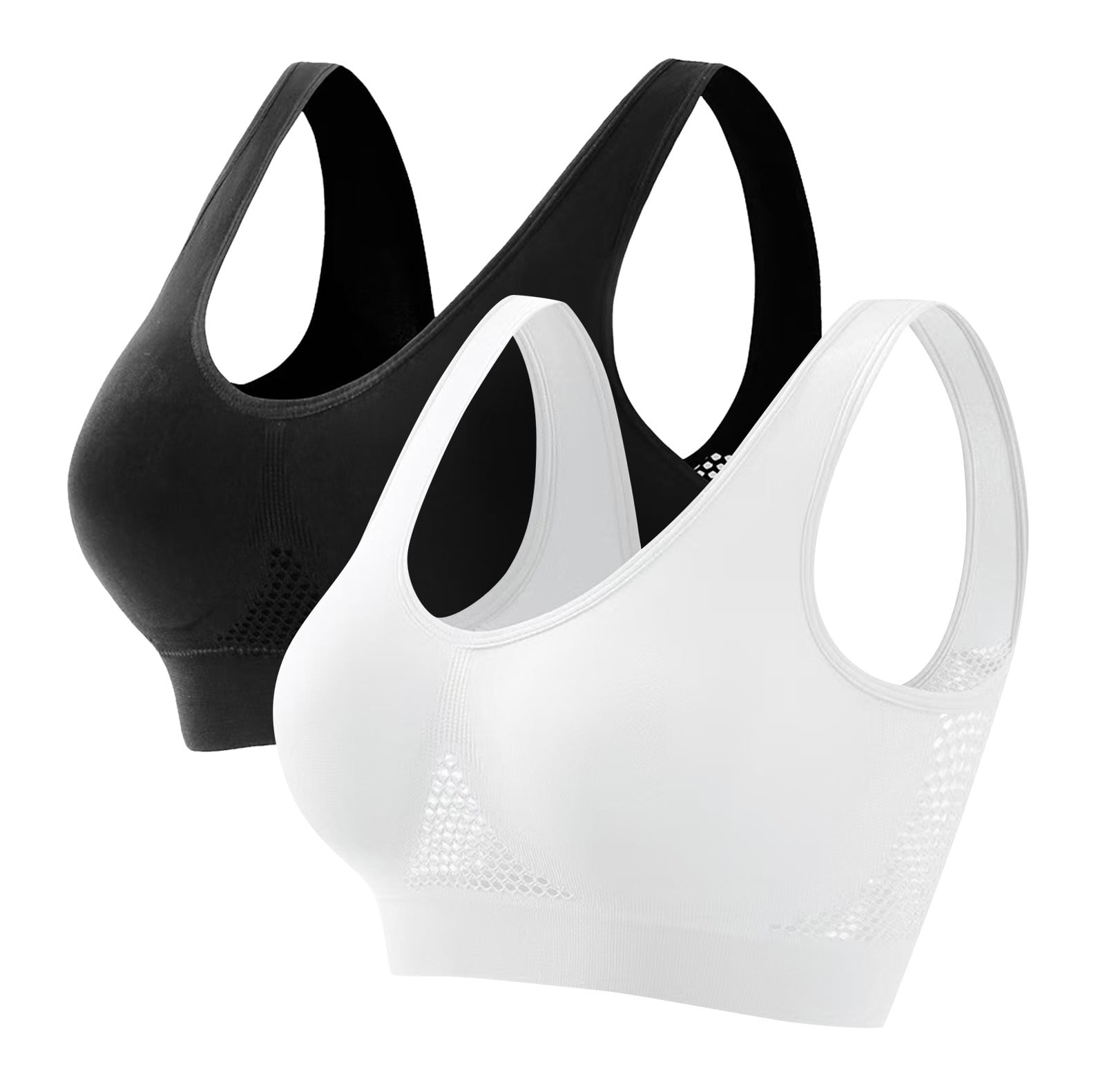 ameIAEA Sports Bras for Women Push Up Seamless Wirefree Comfortable ...