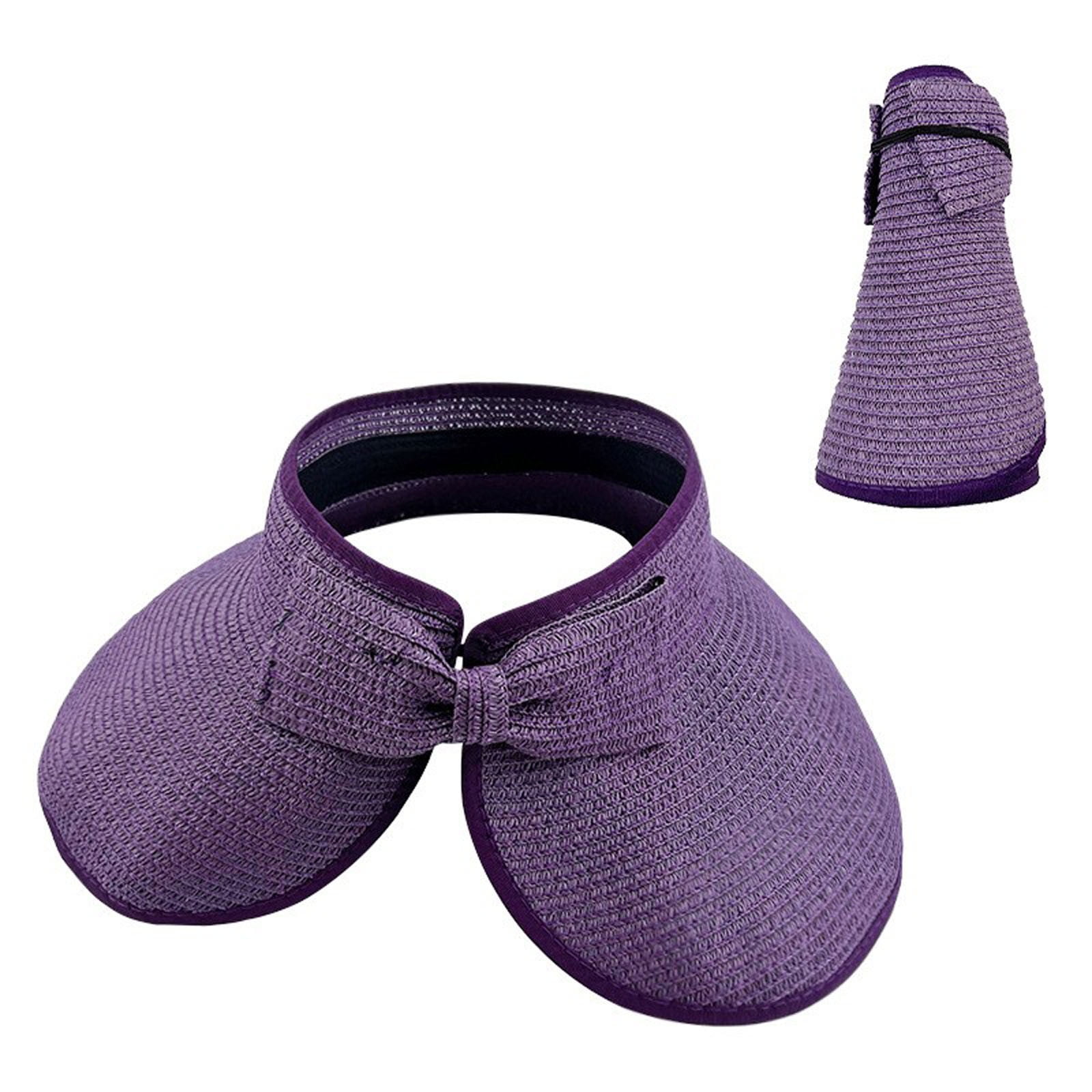 ameIAEA Sun Hat Summer Beach Hat Straw Sun Protection with Wide Brim ...