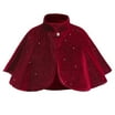 WOYY Big Girls Sparkly Sequins Shawl Cloak Glitter Cardigan Poncho Cape ...
