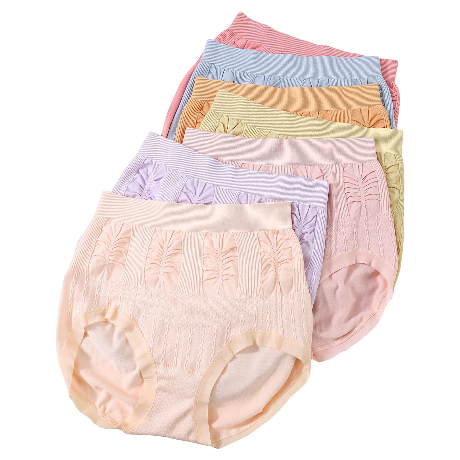 ameIAEA Women's High Waisted Underwear Full Coverage Soft Briefs ...