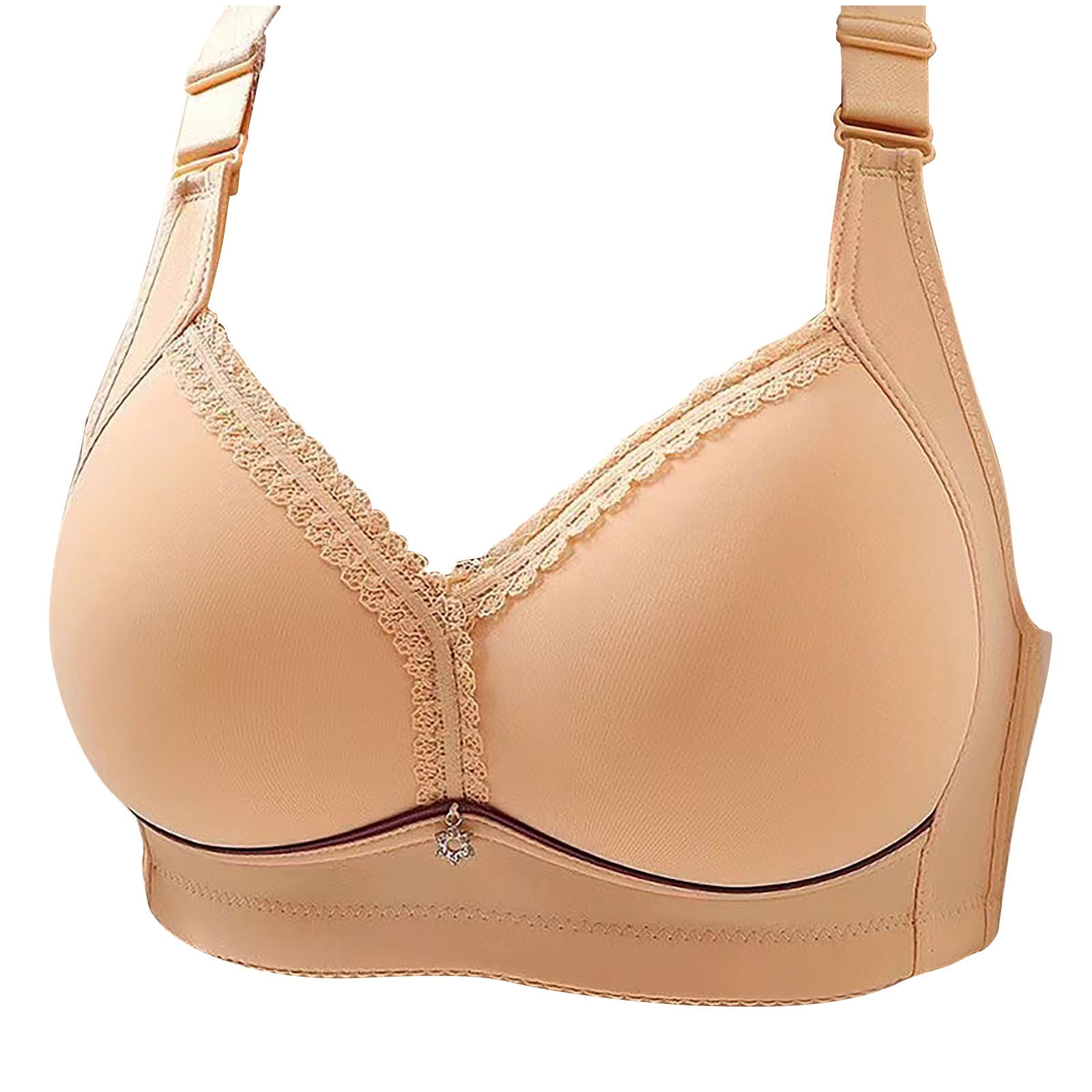 Ameiaea Womens Plus Size Bras Push Up No Underwire Comfort Bra Full Coverage Breathable Bras