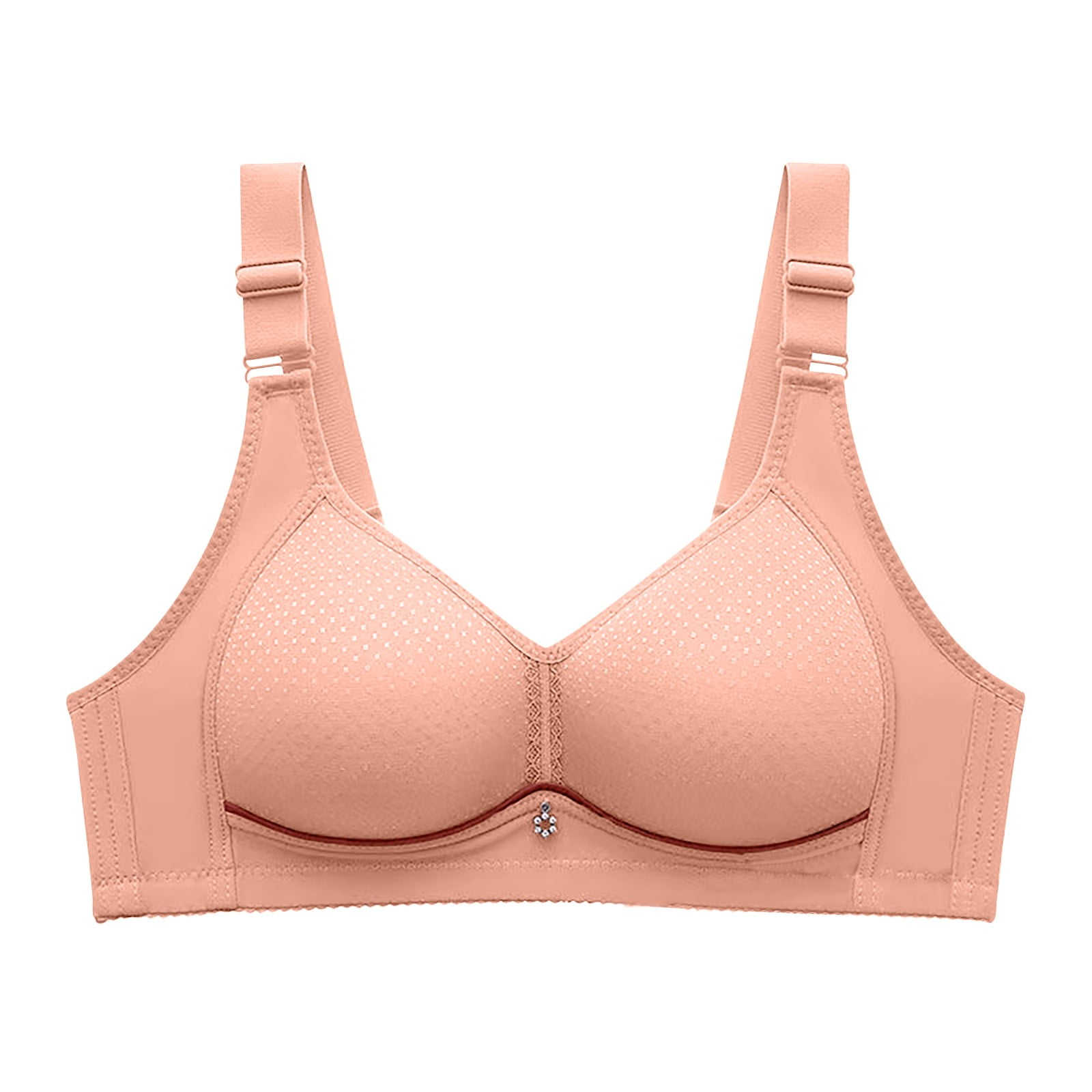 Ameiaea Womens Plus Size Bras Push Up No Underwire Comfort Bra Full Coverage Breathable Bras