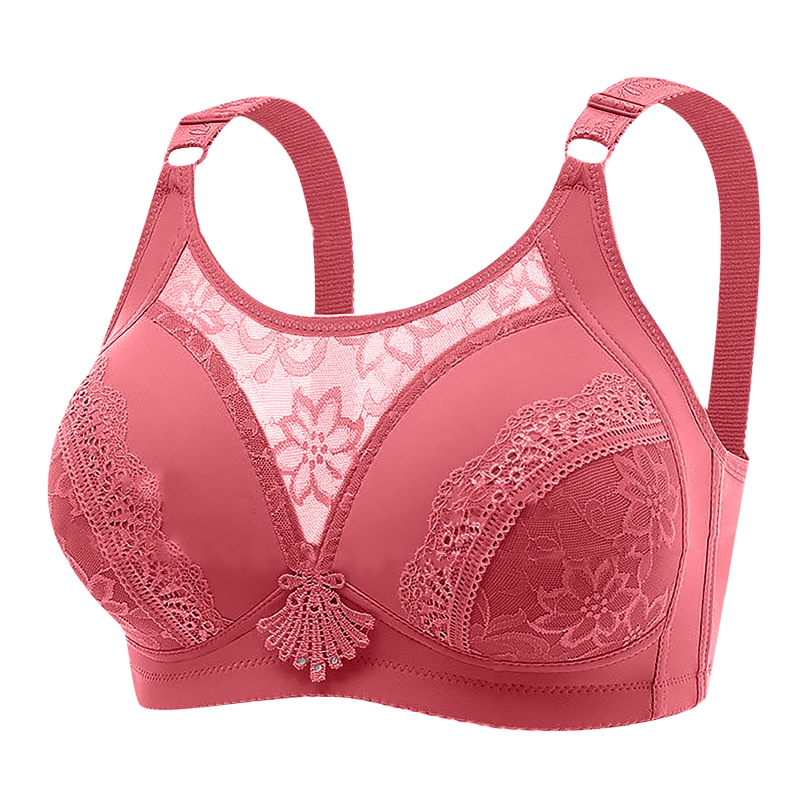Ameiaea Womens Push Up Bras Plus Size Full Coverage Bras No Underwire Everyday Bra Wireless
