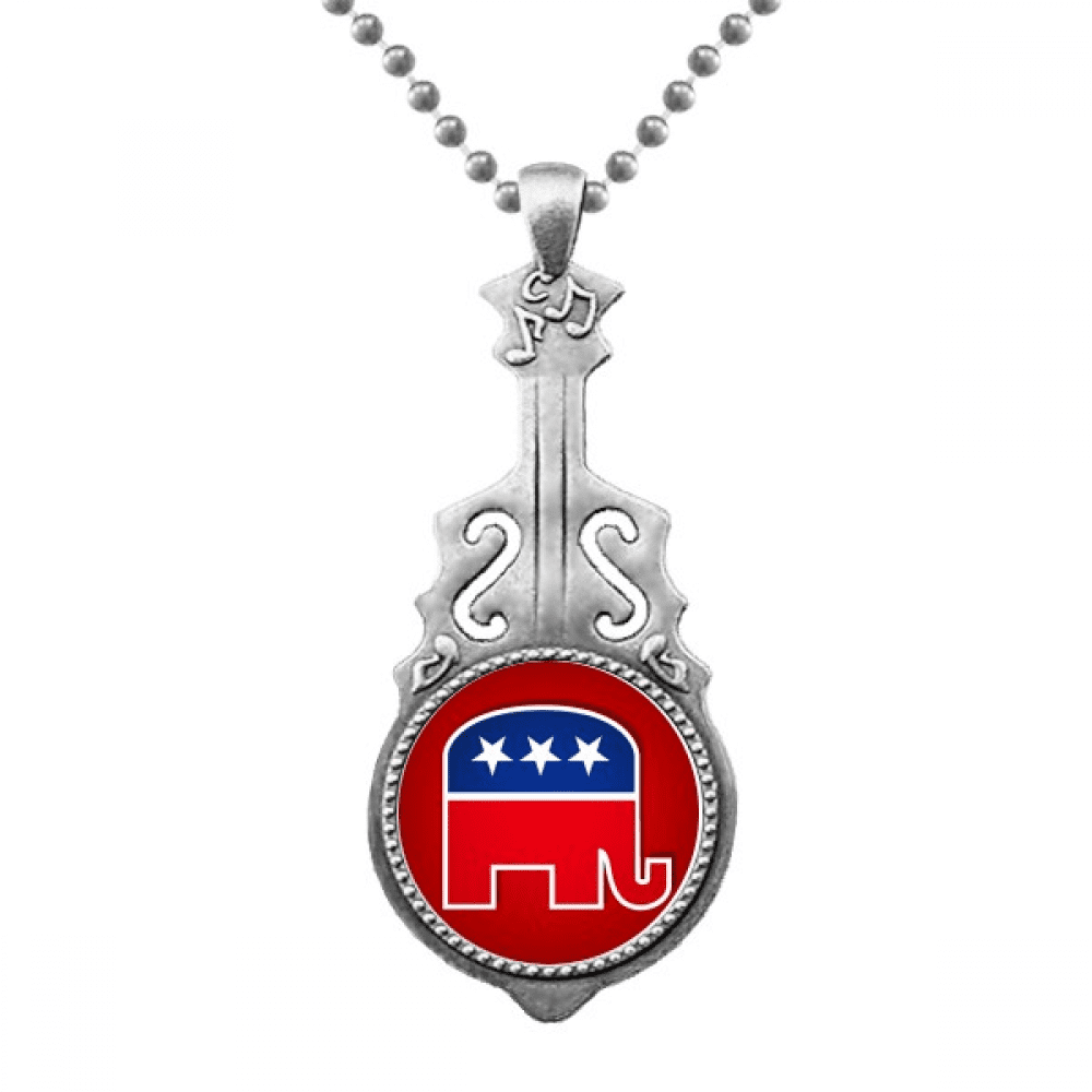 ameelephant emblem republican party pendant jewelry music guitar torque ...